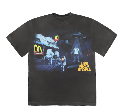 Playera Travis Scott x McDonald's Live From Utopia – SOLELUX